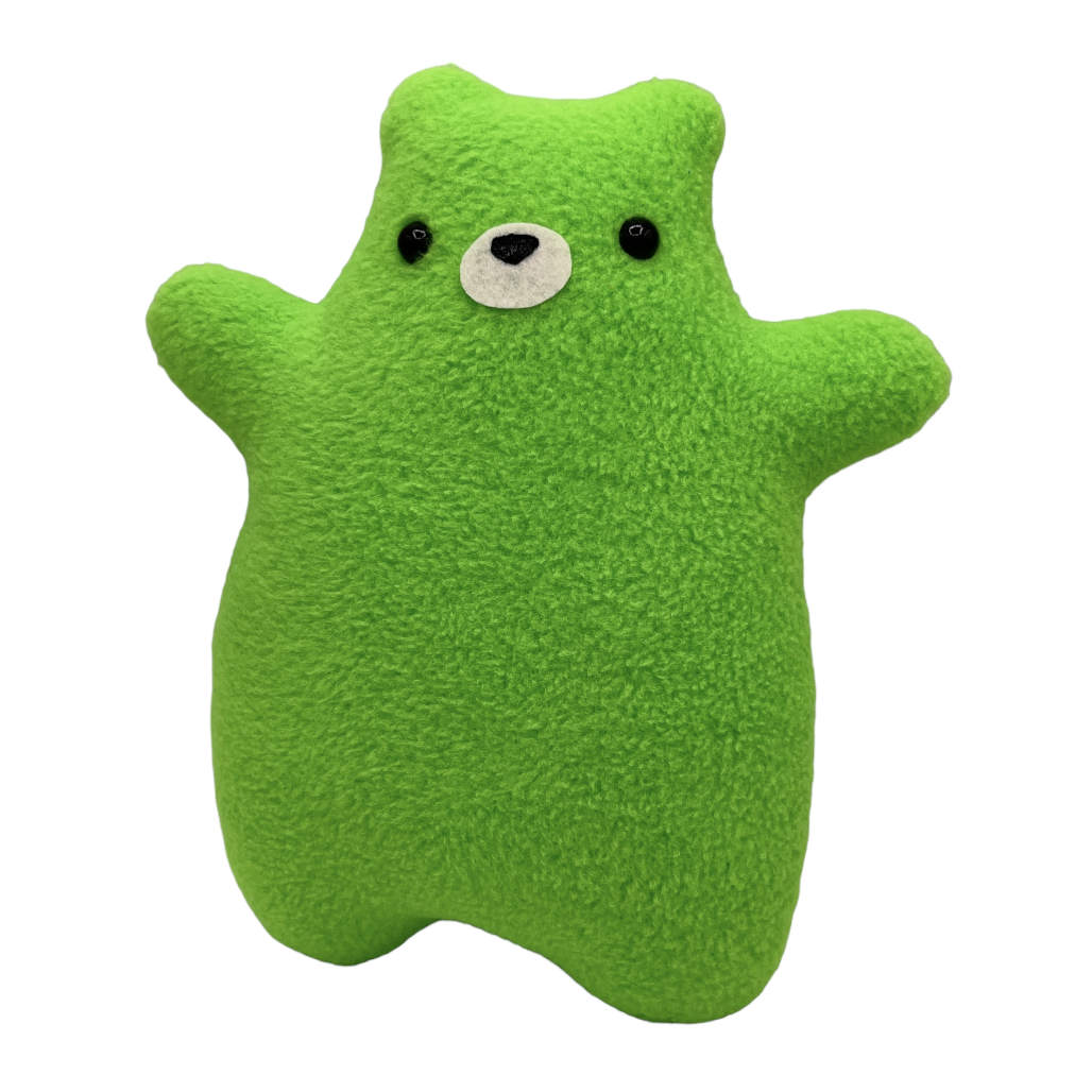Neon Bear Plush Kawaiikrafts